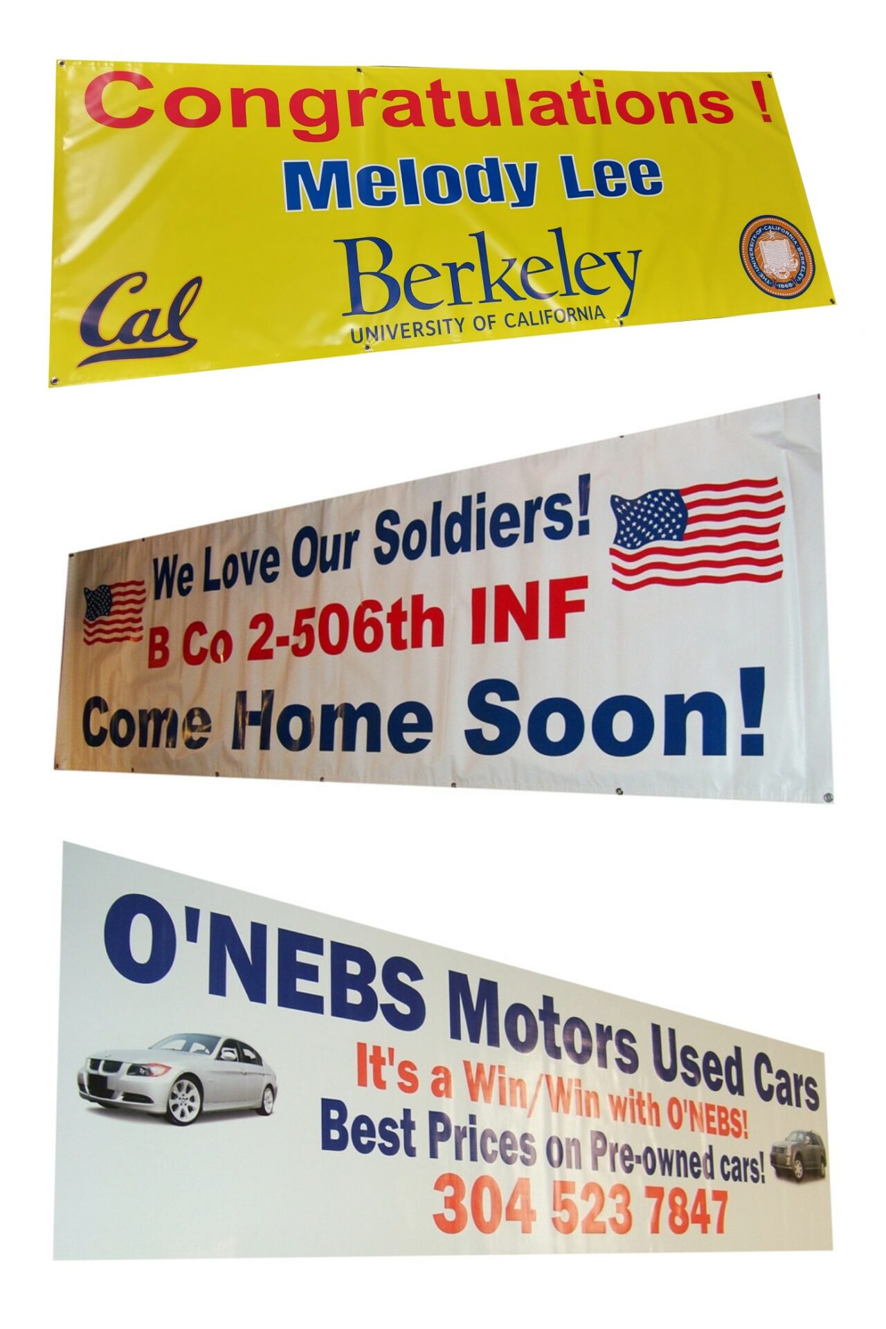 Custom Text Vinyl Banners - BannersInVinyl.com