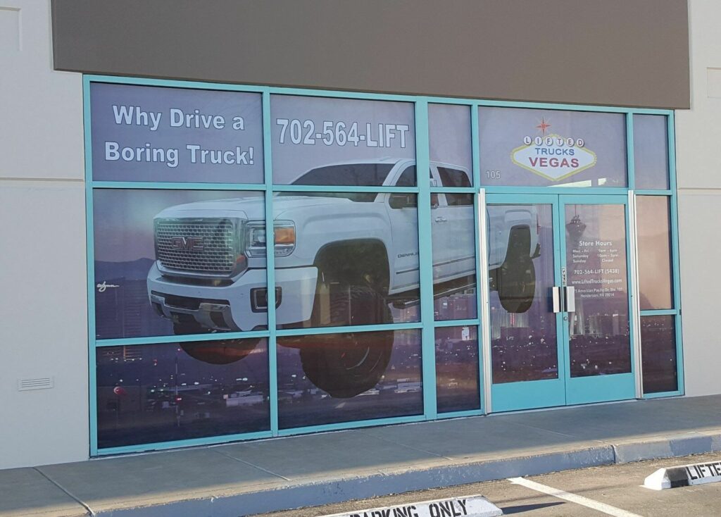 View Thru, One Way Vision Wind Perf Decal - BannersInVinyl.com